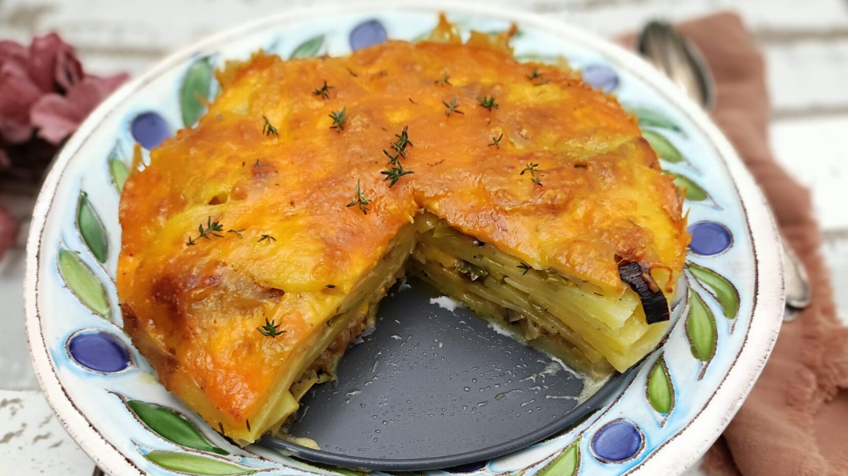 Welsh Onion Cake – Kartoffel-Zwiebel-Gratin von zimtkringel
